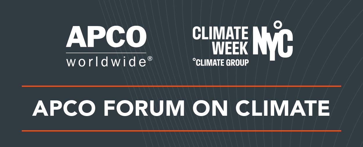 APCO Worldwide's Climate Panels